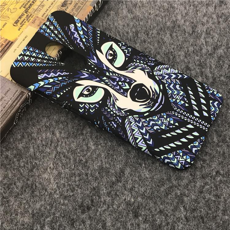 SHUNJIA [Night สว่างส่องแสง] รูปแบบหมาป่า Redmi5 ปลอก Hard สำหรับ Redmi ...