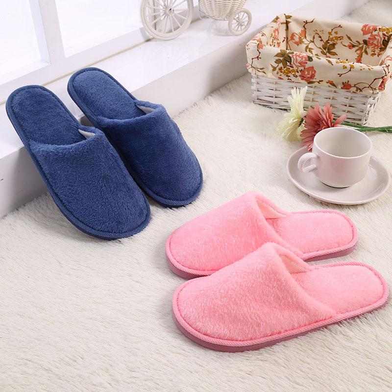 Big Sale Men Women's Soft Long Plush Solid Foam Silent Soles Winter Non ...