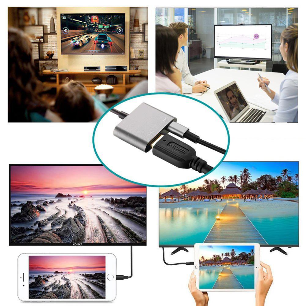 1080P HD Lightning to HDMI Adapter Lightning Digital AV Adapter ...