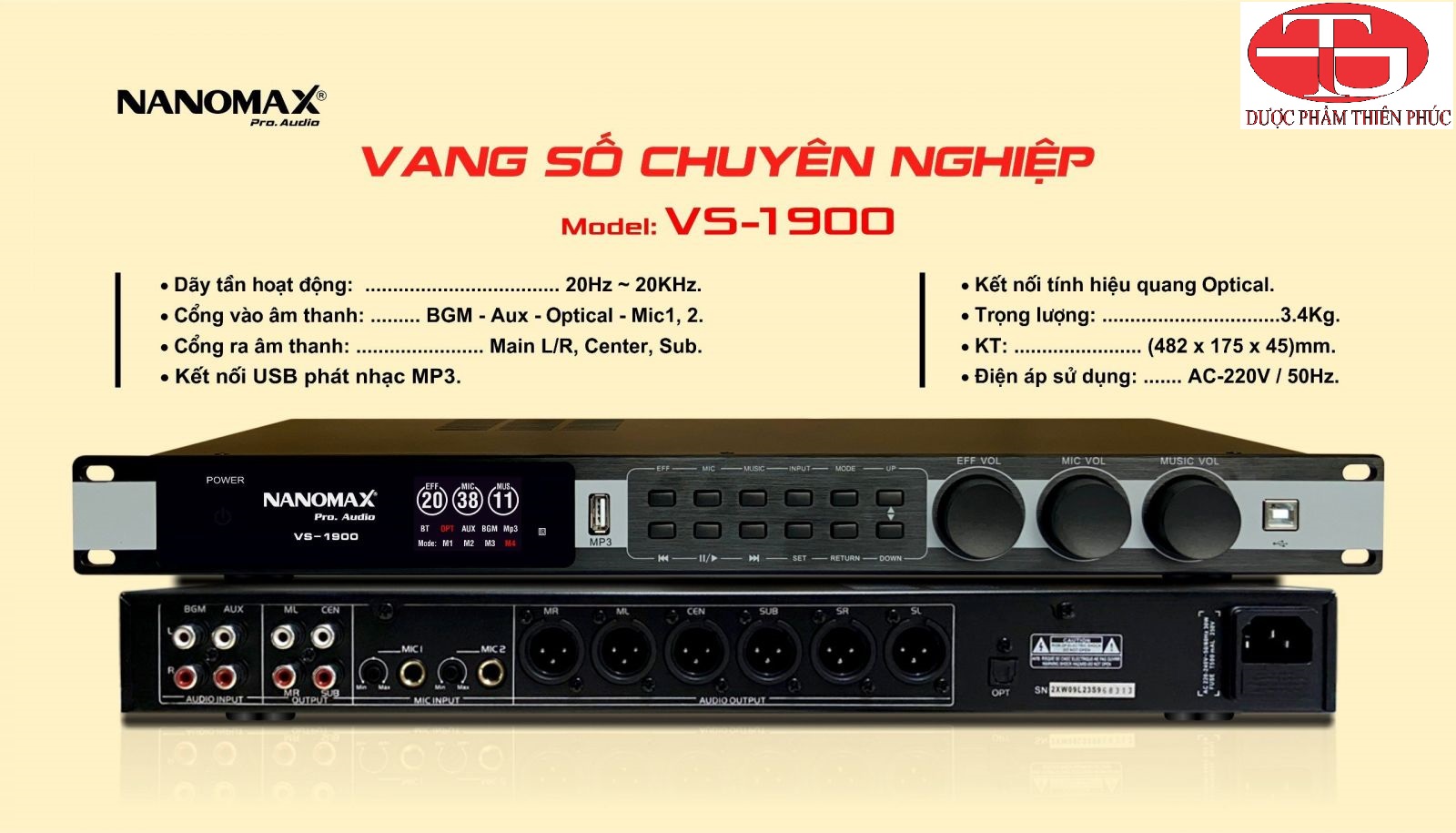 [HCM] VANG SỐ NANOMAX VS 1900 - Hàng Chính Hãng - Công Ty Thiên Phúc ...