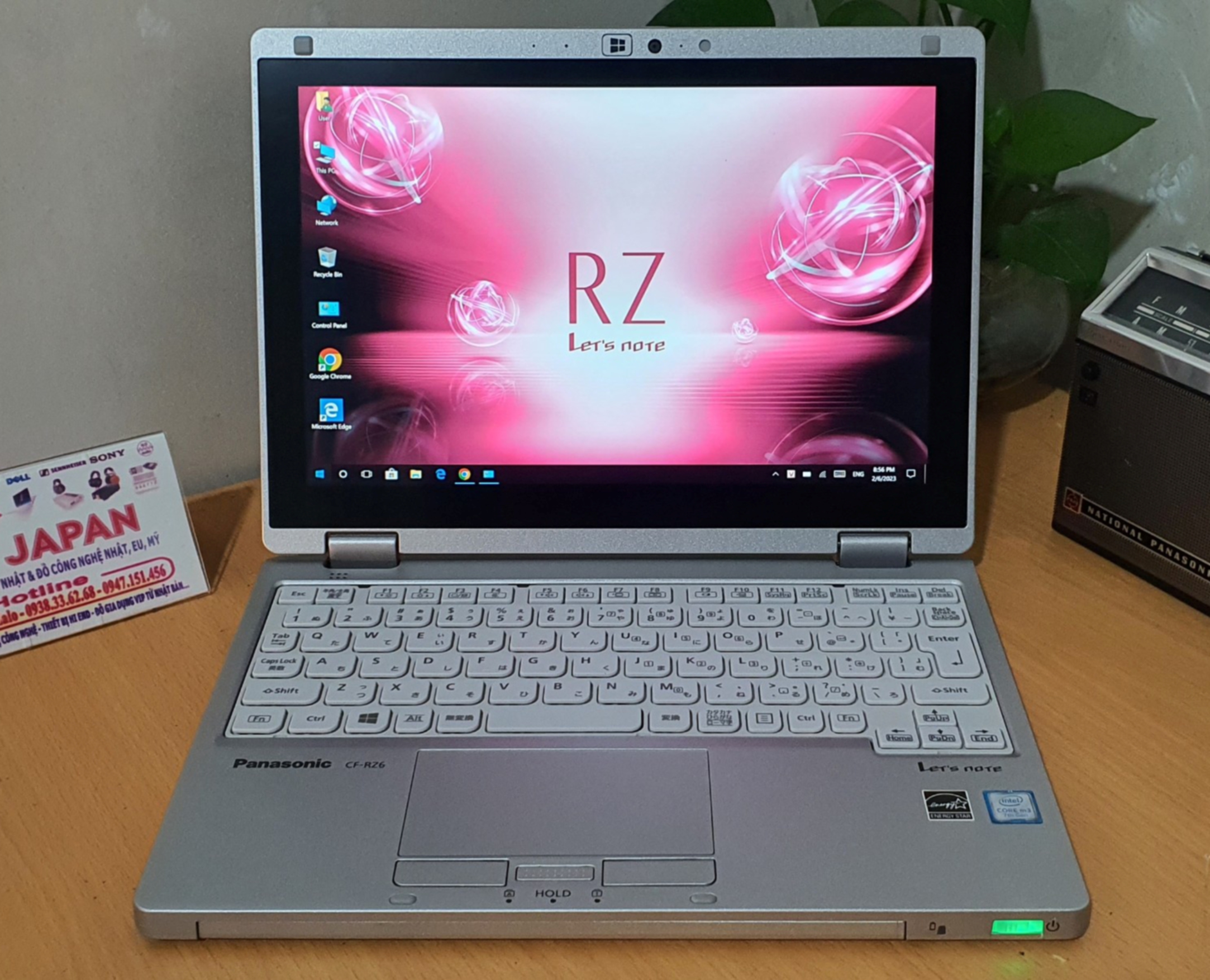 Laptop mini Panasonic CF RZ6 Như mới 99%. M3 7y30 ram8G, SSD 512G, Vỏ ...