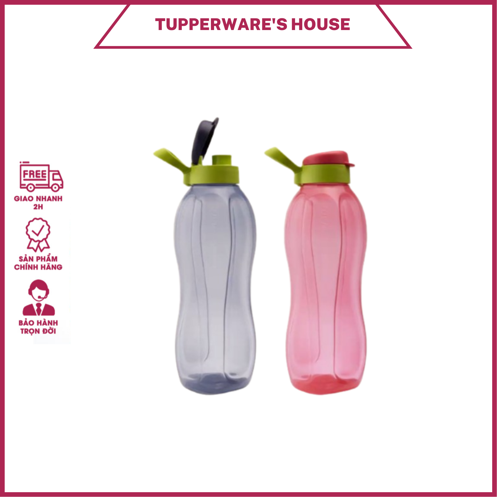 Bình nước Tupperware Eco bottle 1.5L - MixASale