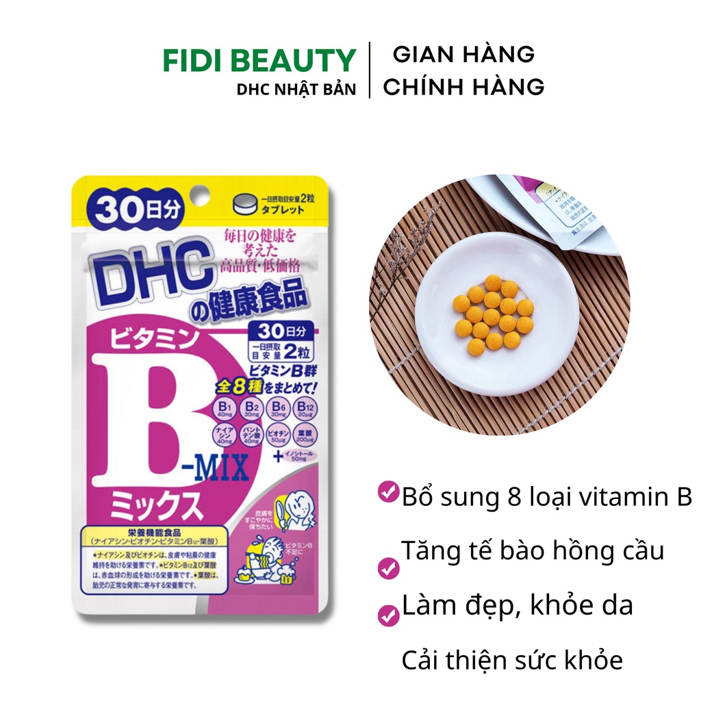 Viên uống Vitamin B tổng hợp DHC bổ sung 8 loại vitamin B 3090 ngày - MixASale