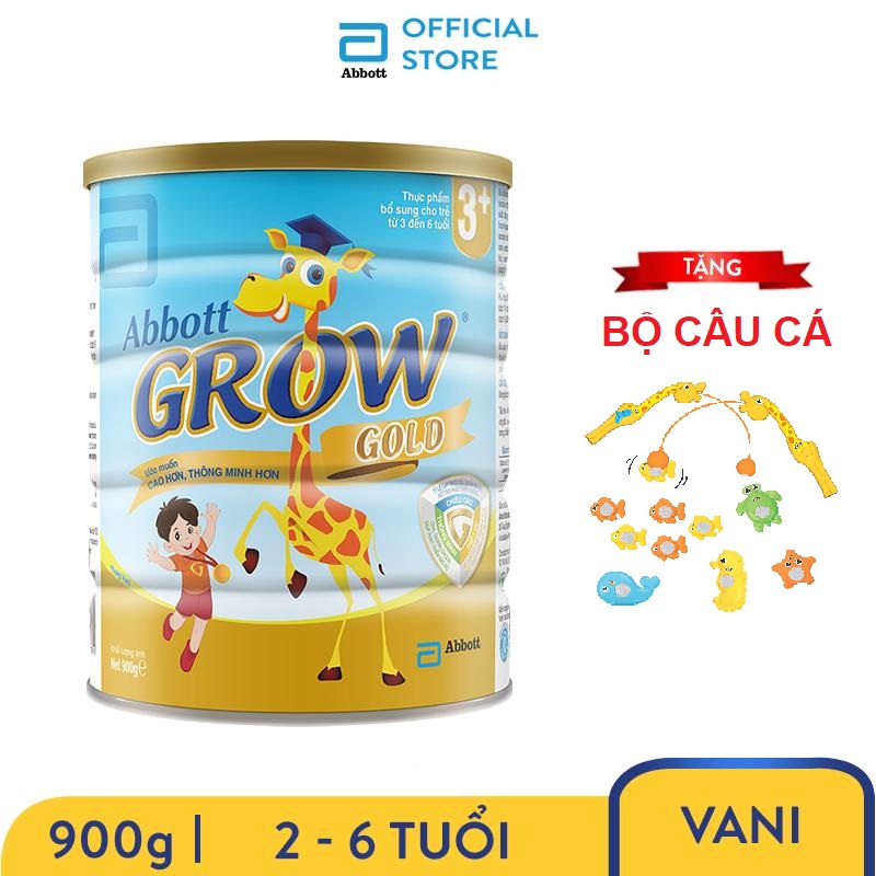 Sữa bột Abbott Grow 3 900g (G- Power) 900g tặng balo Hươu cho bé - MixASale