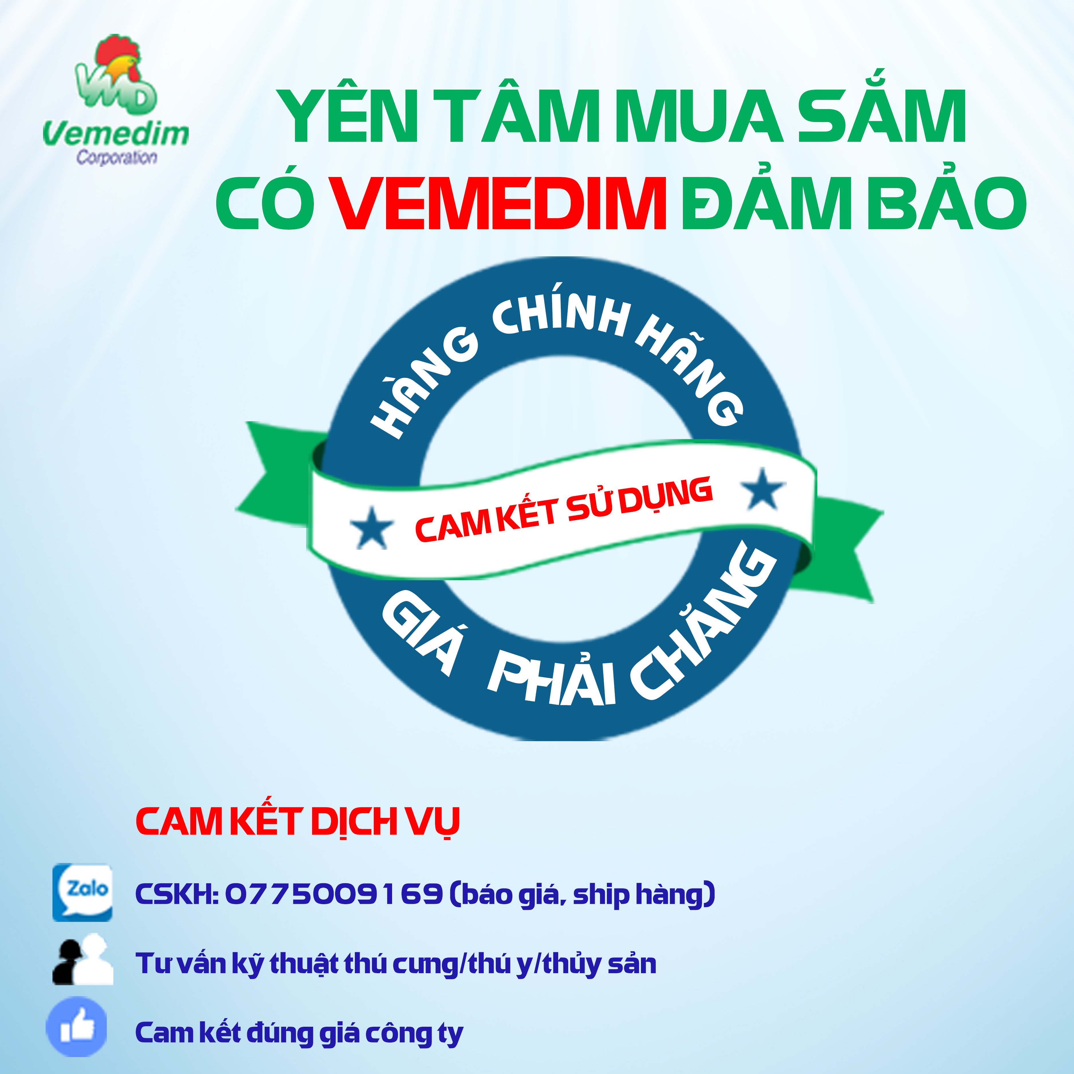 Vemedim Flucozol pha vào nước uống dùng chống nấm phổi, nấm diều trên ...
