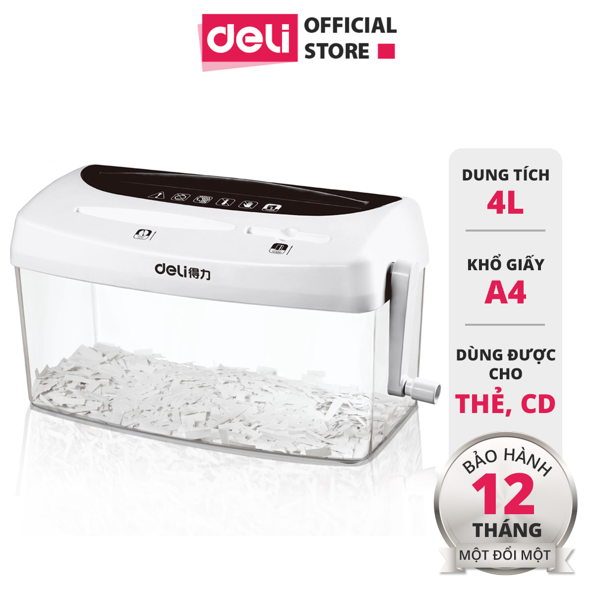 Máy Tính Để Bàn 12 Số Chống Trượt Deli - Số Lớn Bấm Dễ Dàng Tiện Lợi ...