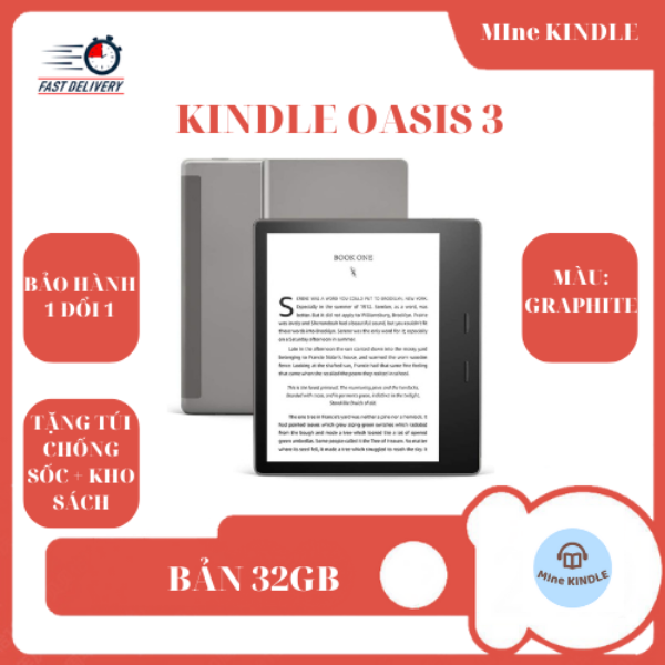 Máy Đọc Sách Kindle Oasis 3 (Gen 10th) Chính Hãng Amazon Màn Hình Vàng ...