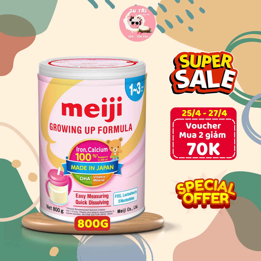 Sữa bột Meiji nhập khẩu số 1 lon 800g ( 1 - 3 tuổi ) - MixASale