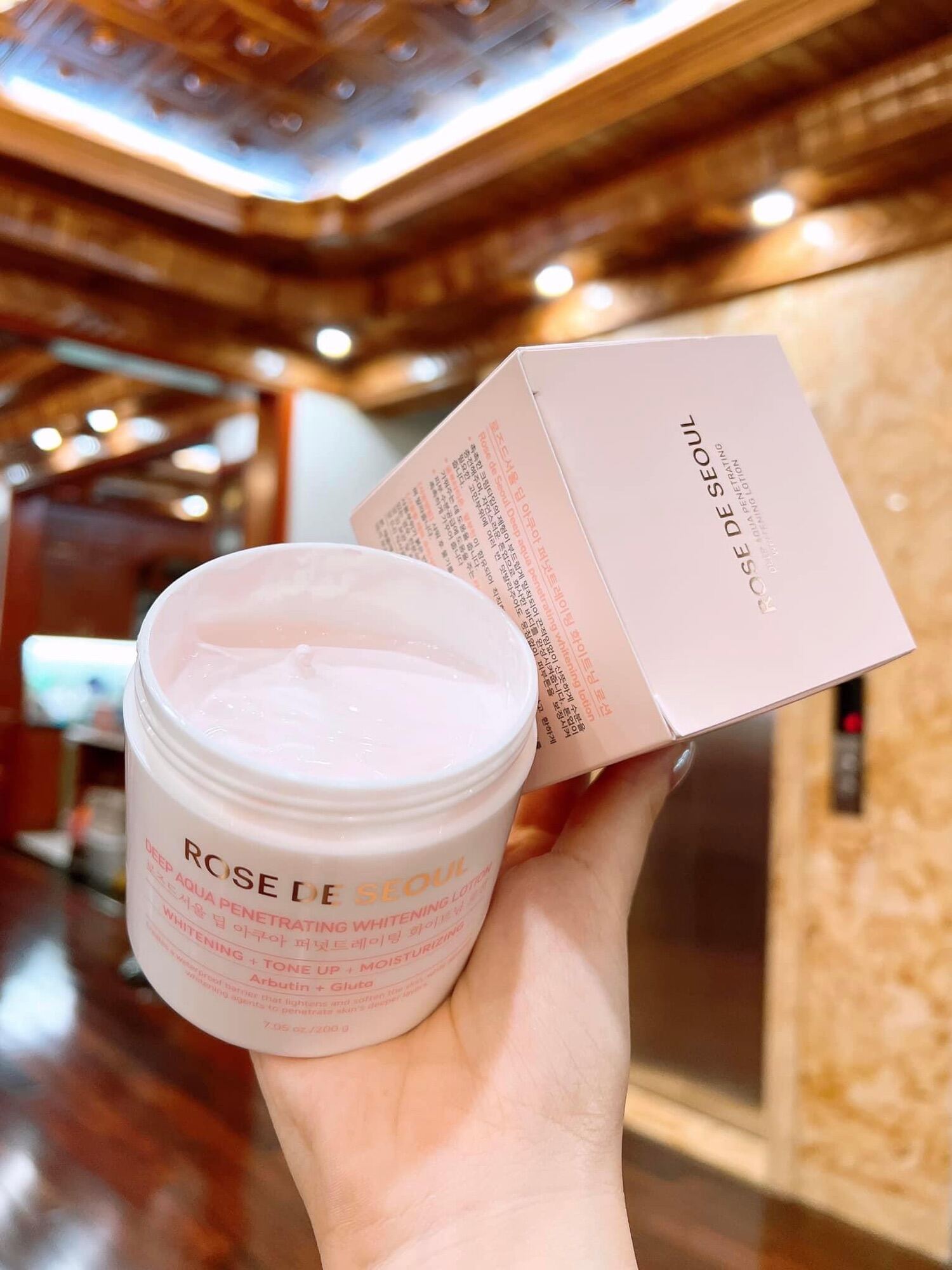 Kem body Rose De Seoul 200g date 2025 dưỡng trắng da không lộ vân ...