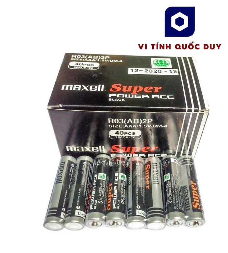 Pin tiểu nhỏ 3A Maxell nguyên hộp 40 viên. Made in Indonesia. [Nhập ...