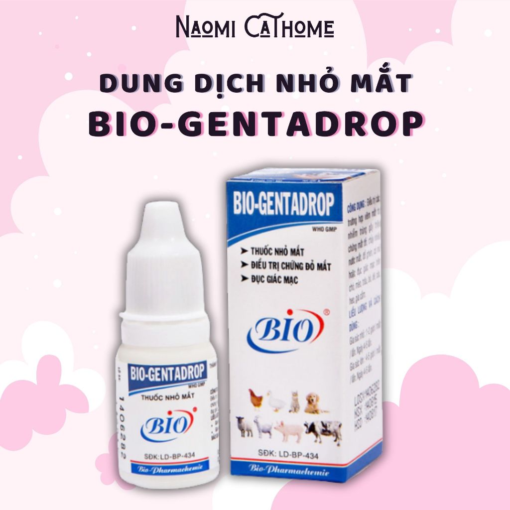 Nhỏ Mắt Chó Mèo Bio Genta Drop - Vệ Sinh Giác Mạc, Ngừa Viêm Đỏ Ngứa ...