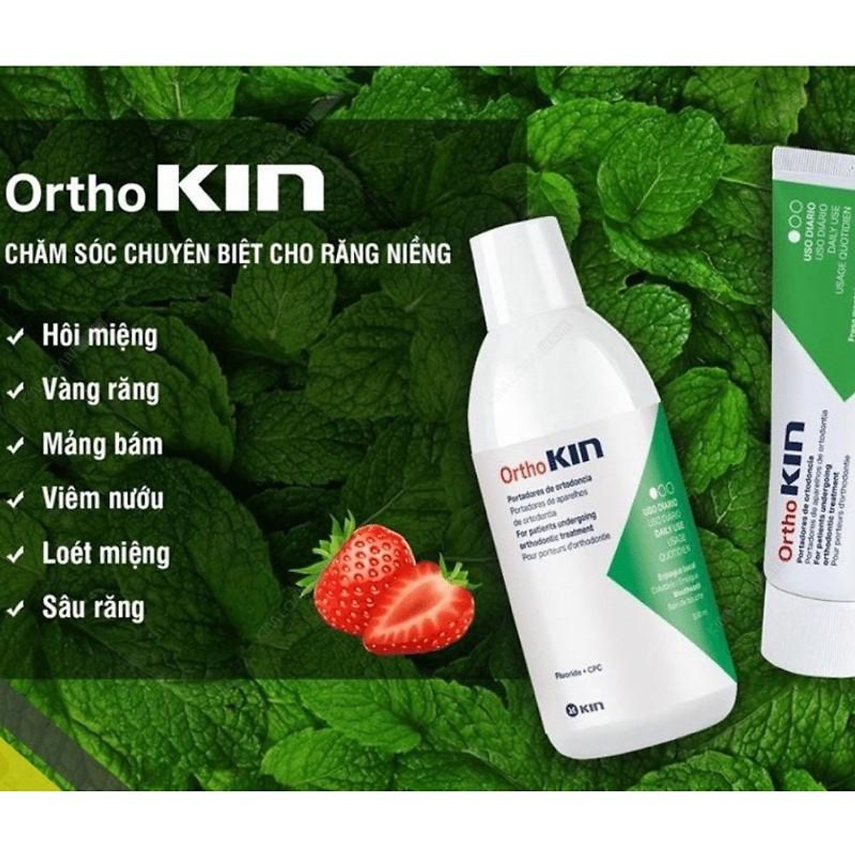 Nước súc miệng Ortho Kin cho răng niềng 500ml | Lazada.vn