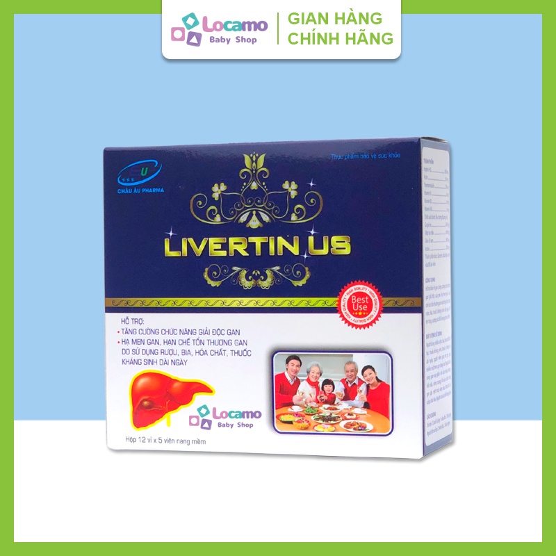 Bổ gan Livertin US giải độc gan hỗ trợ bảo vệ gan tăng cường chức năng ...