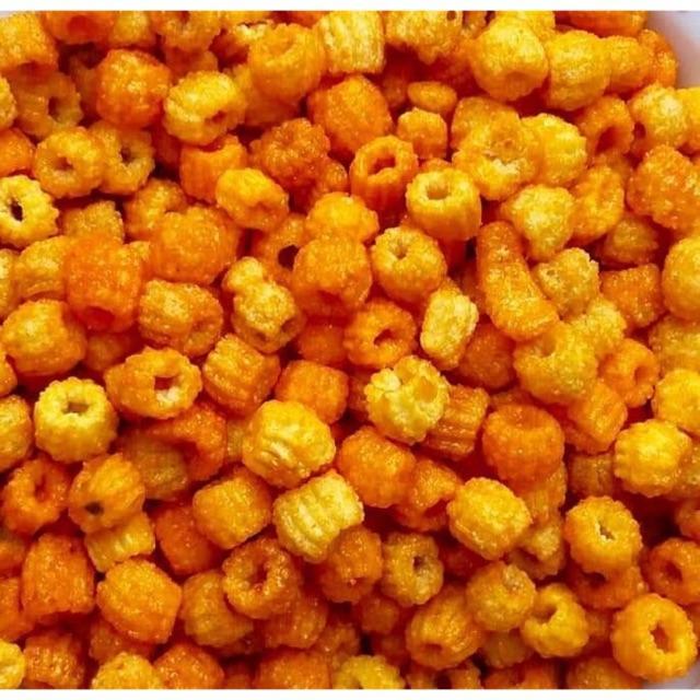Nui sấy cay 500gr, Nui chiên giòn cay, Nui tẩm gia vị, món ăn vặt thơm ...