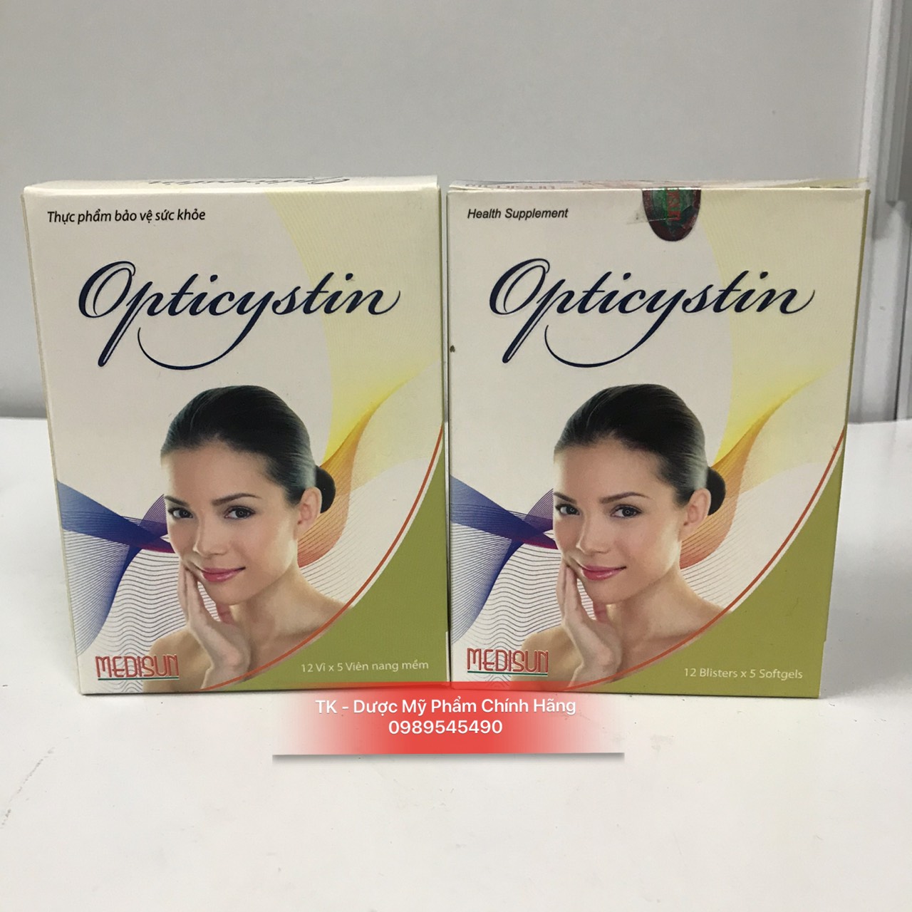 OPTICYSTIN Viên Uống Giúp Làm Chắc Khỏe Tóc, Đẹp Tóc, Đẹp Da - Hộp 60 ...