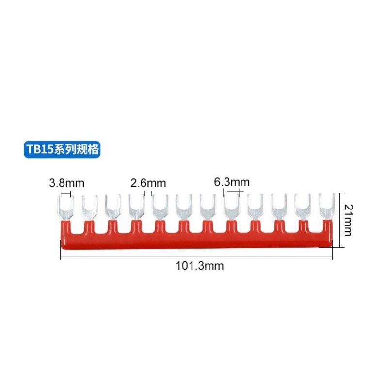 Thanh lược cài cầu đấu TB1512 TB2512 - 12 chân - 15A / 25A DUBIC ELECTRIC | Lazada.vn