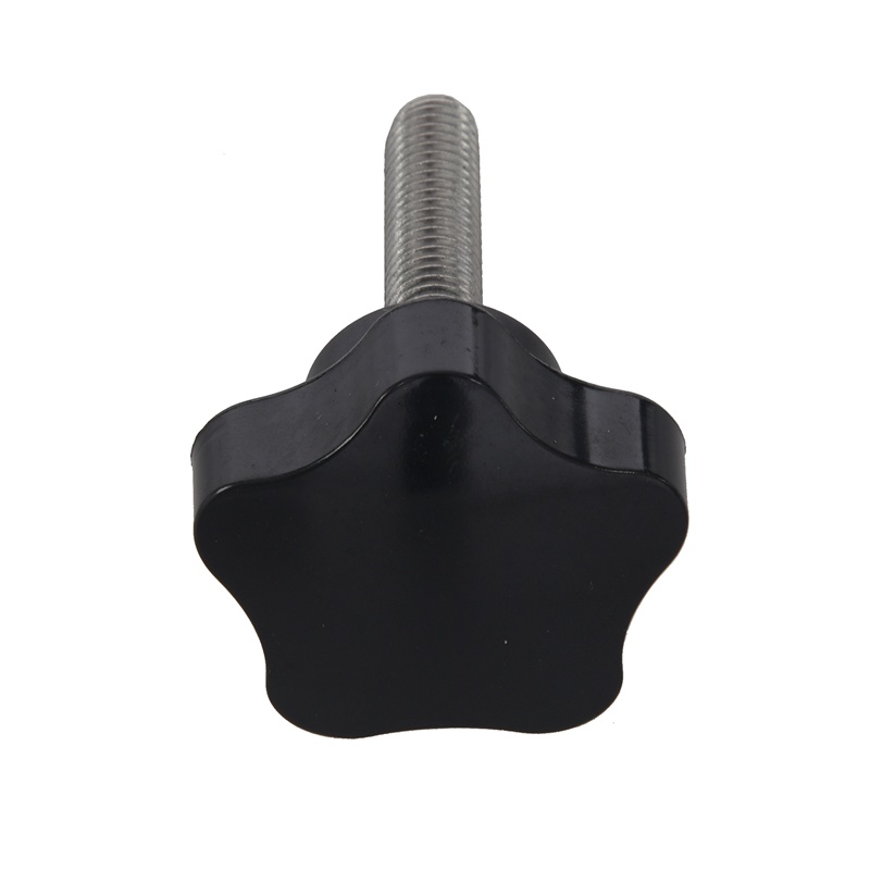 M8 x 35mm Male Thread Screw On Type Star Head Clamping Knob Grip ...