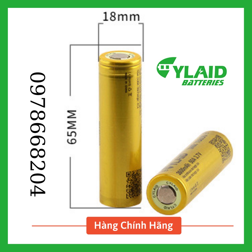 Nhập RS0722 giảm 30k cho đơn 99kPin 18650 cylaid vàng 3100mAh 60A dung ...