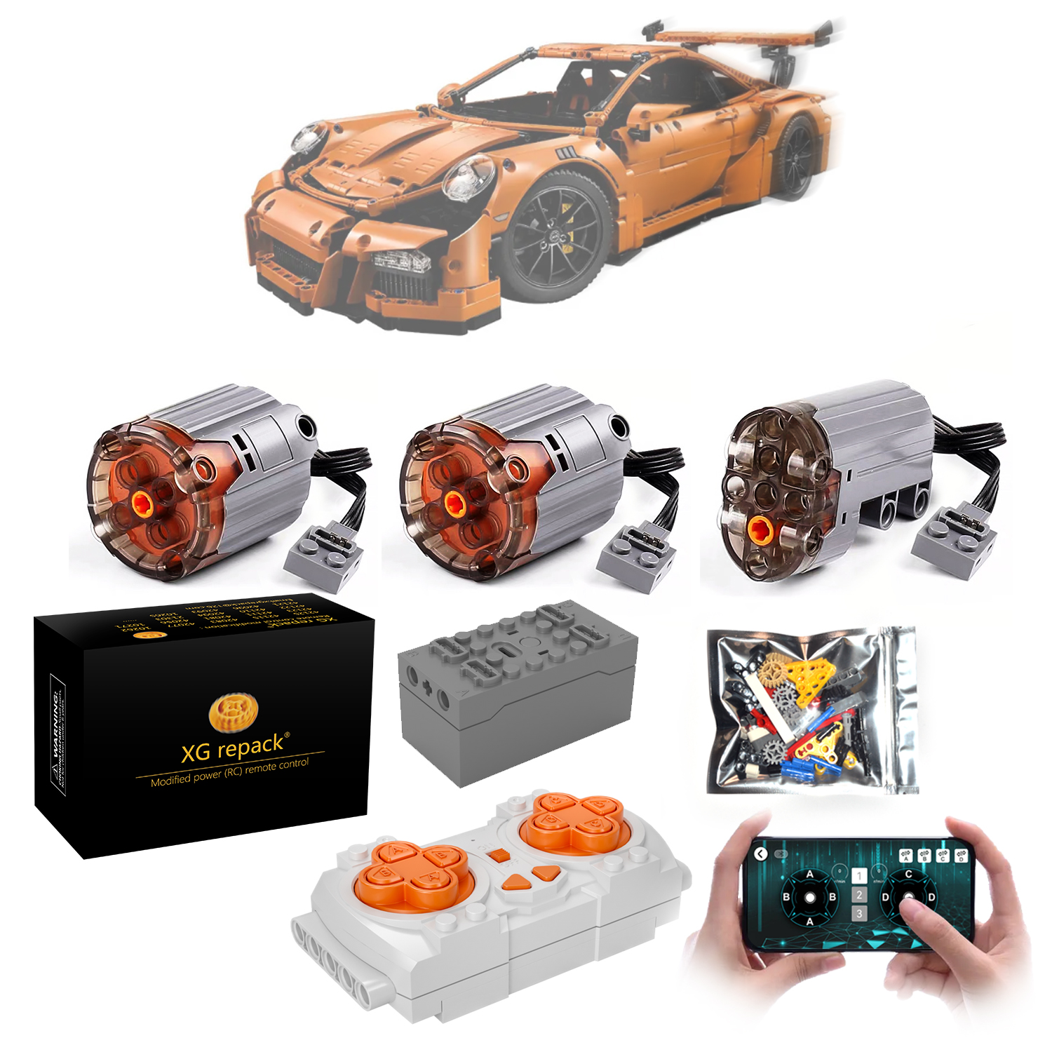 XGREPACK 42056 Modified Power System Motor Remote Control Kit for Lego ...