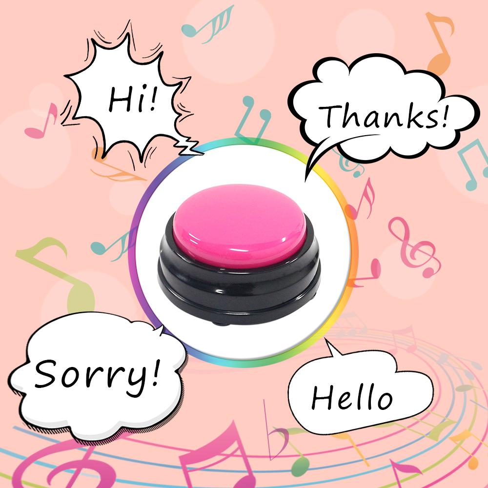 Small Size Easy Carry Voice Recording Sound Button for Kids Interactive ...