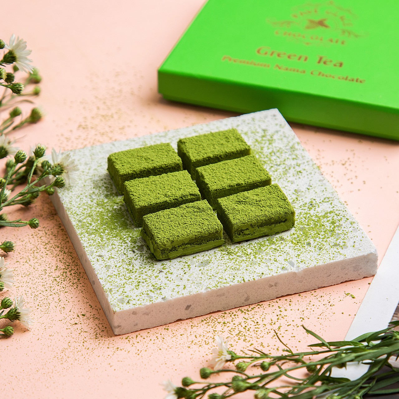 20 Viên Socola Nama Tươi - Socola Nama Tươi Vị Trà Xanh - Green Tea ...