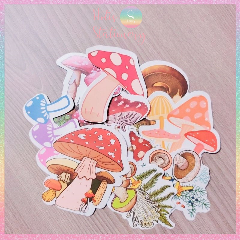 [HOTIS] Set 10 hình dán STICKER dán mũ bảo hiểm, vali, tủ lạnh, bàn học ...