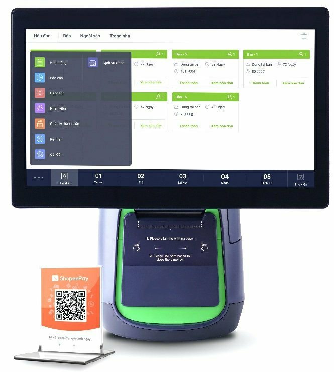 MÁY BÁN HÀNG SUNMI T1 (OCHA) [PHẦN MỀM TRỌN ĐỜI] | Lazada.vn