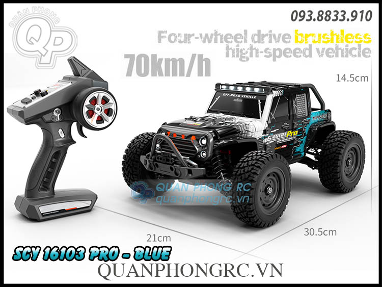 SCY 16103 PRO GANTRY Brushless 1/16 2.4G 4WD High Speed RC Truck Car ...