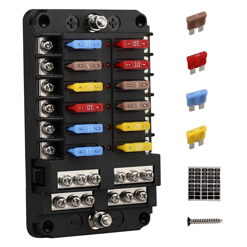 Car Stereo 8 Gauge AGU Support Fuse Holder And Fuse 60 Amp Audio Cable