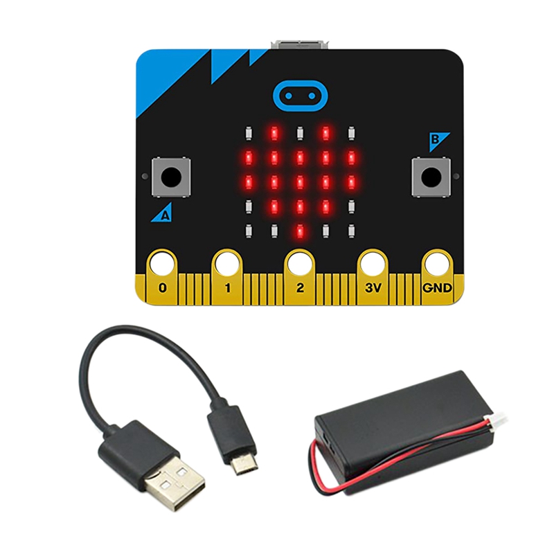 Micro:Bit V1.5 Development Board Micro:Bit Smart Car Kit/Qtruck/Python Education BBC Microbit ...