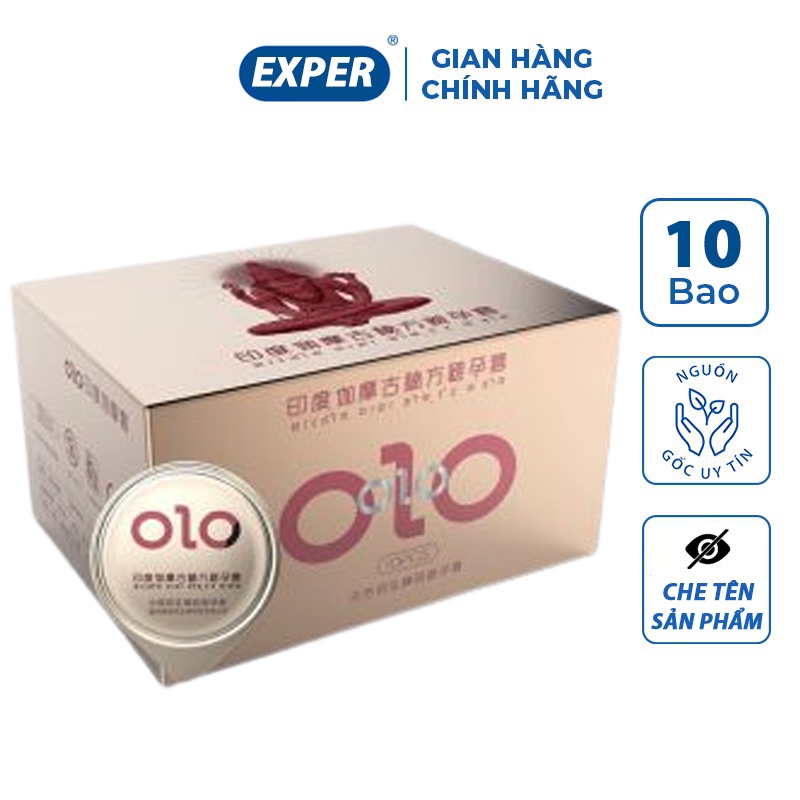 Bao cao su OLO 001 mm Ấn Độ Hồng bcs 0.01mm gân gai siêu mỏng kéo dài ...