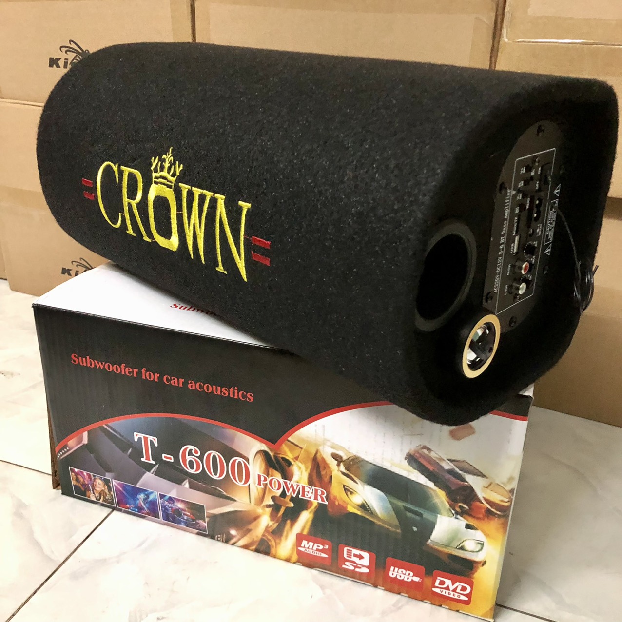 Loa crown 6 có bluetooth nghe nhạc sử dụng điện trực tiếp 12v - MixASale