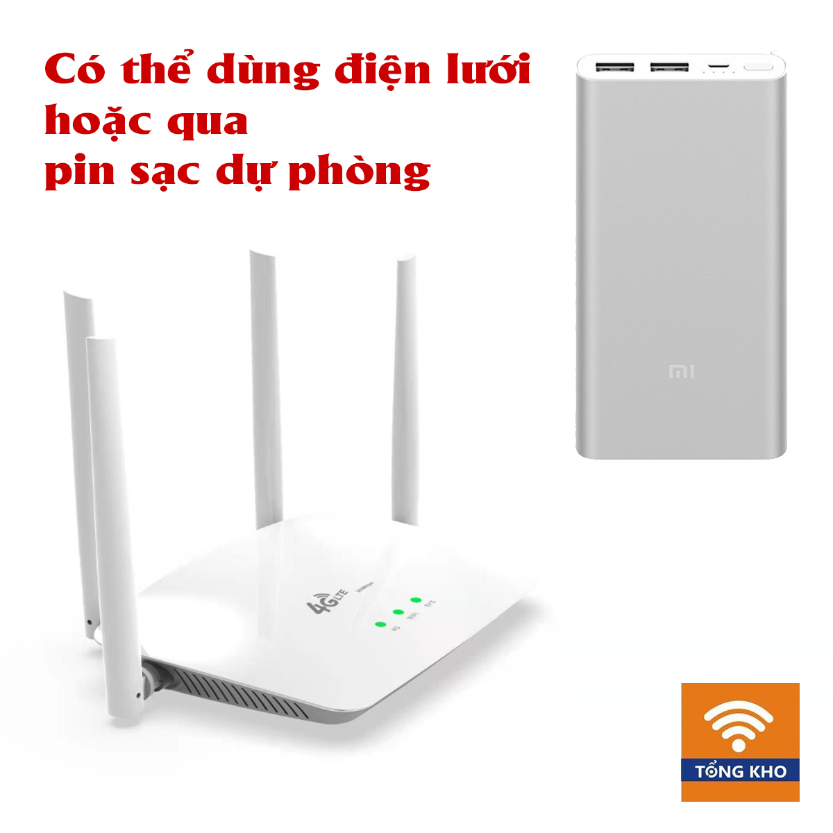 Bộ phát wifi dùng Sim 4G 3G LTE - R102 - 4 ăngten dùng cho ô tô và nơi không có internet - MixASale
