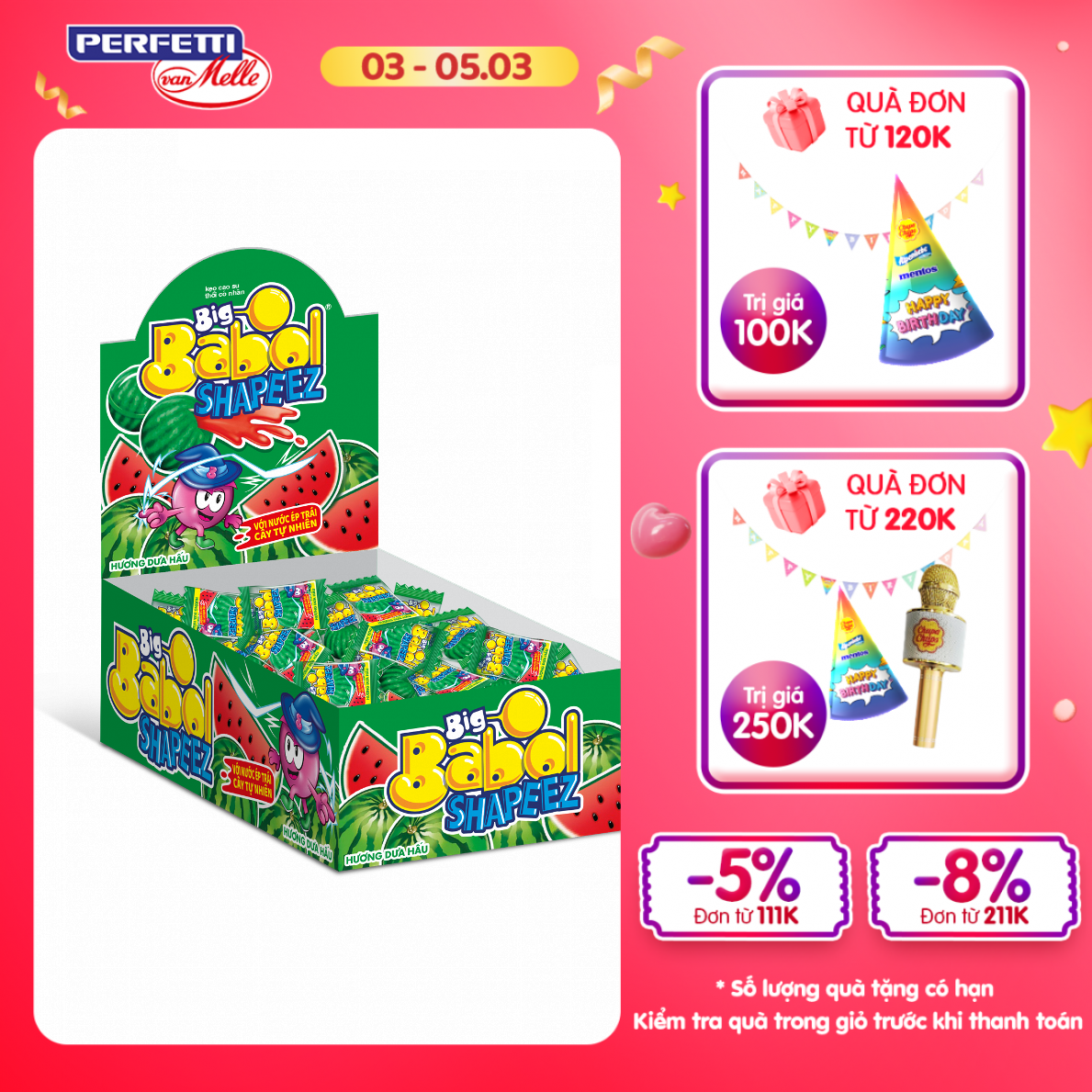 Kẹo Cao Su Thổi Gum Mềm Big Babol Tô Màu hộp 16g-càng thổi càng vui - MixASale