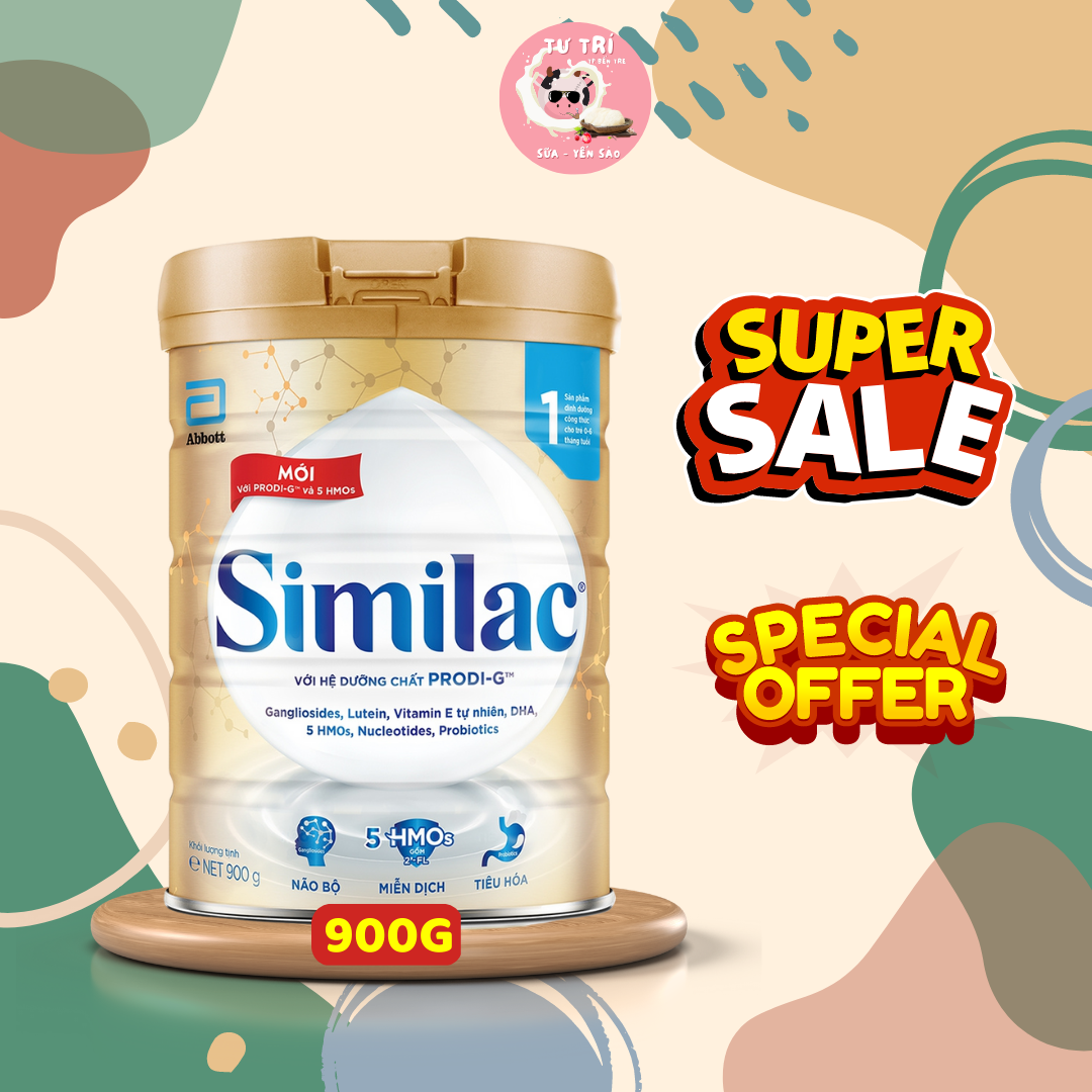 Sữa bột Similac 1 Dinh Dưỡng 5G lon 900g 5HMOs - MixASale
