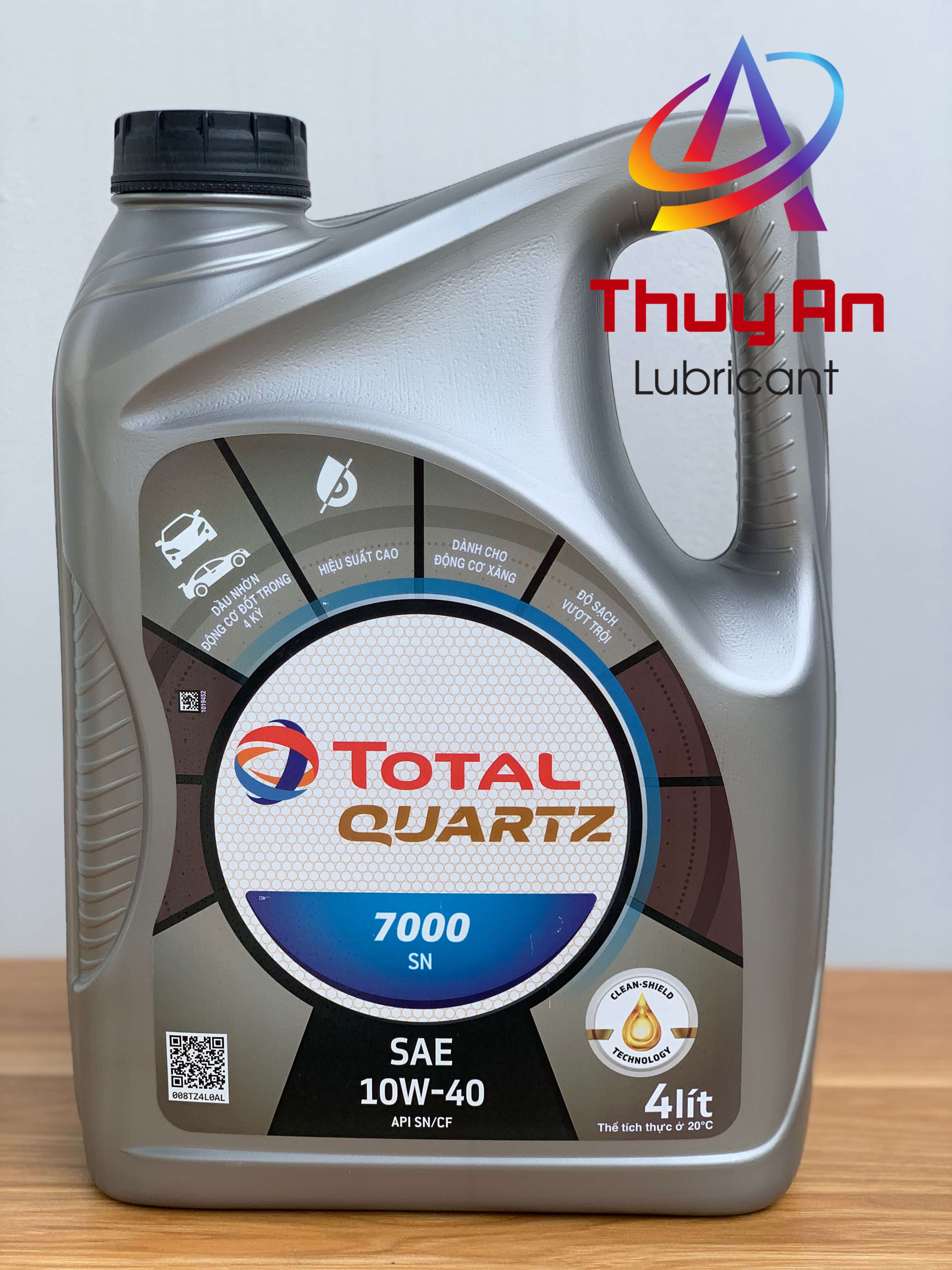 Dầu Nhớt Ôtô Cao Cấp TOTAL QUARTZ 7000 SN 10W-40 4L - Động Cơ Sung Sức ...