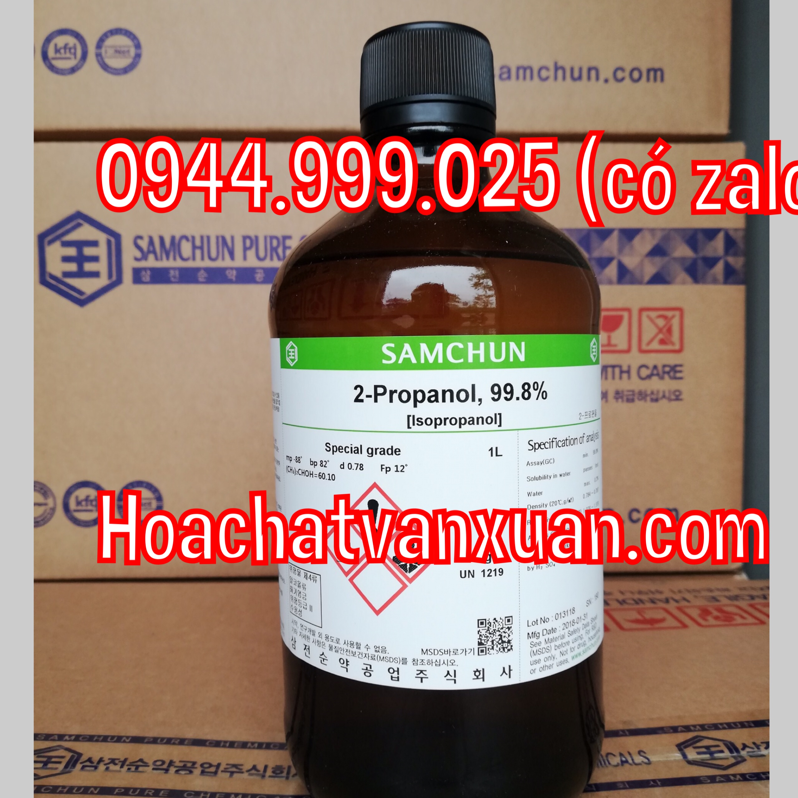 2-Propanol , Isopropyl alcohol , Isopropanol , IPA 99.8%, Samchun ...