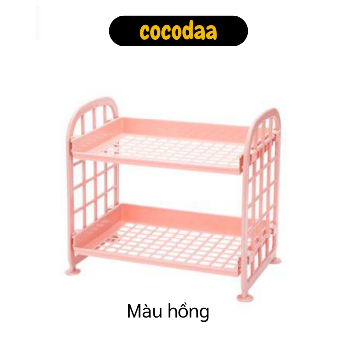 Kệ nhựa mini 2 tầng - Giá để đồ 2 tầng lắp ghép - Kệ gia vị nhà bếp ...