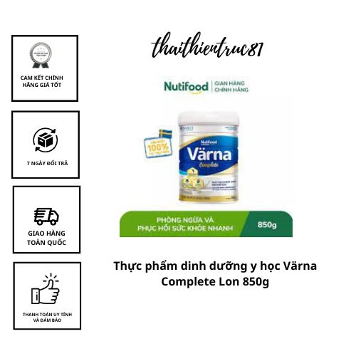 Sữa bột Varna complete lon 850g - dinh dưỡng cho người cao tuổi - MixASale