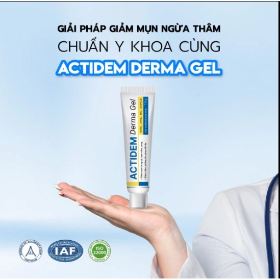 Gel giảm mụn Actidem Derma Gel dưỡng ẩm giảm thâm 15 gram - MixASale