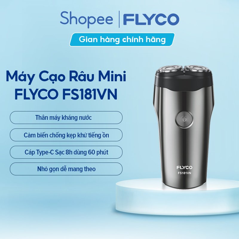 Máy Cạo Râu Flyco FS181VN 2 Lưỡi Kép Thân Máy Kháng Nước - Hàng Chính Hãng | Lazada.vn
