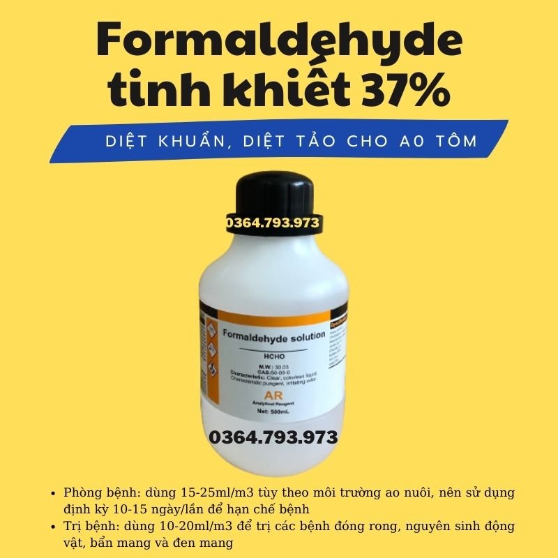 Formaldehyde (Formol, Formalin) HCHO 37-40% chai 500ml | Lazada.vn