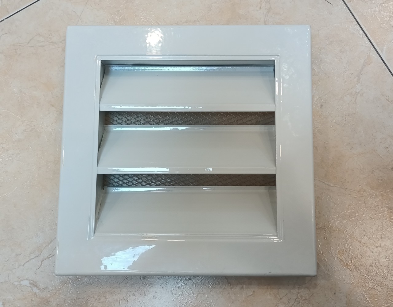 Cửa gió nan Z 200x200mm nhôm, cửa louver, miệng gió che lỗ thoáng ...