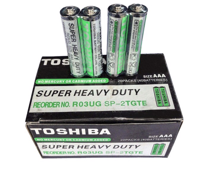 HỘP 40 VIÊN PIN TIỂU PIN ĐŨA AAA (3A) MAXELL/TOSHIBA 1.5V (ĐEN) | Lazada.vn