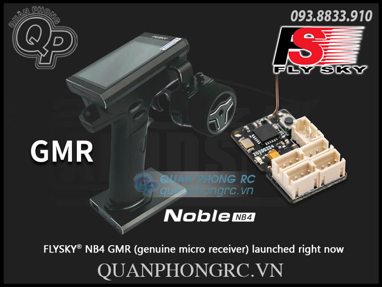 Bộ Thu Sóng FS-GMR 2.4Ghz 4CH AFHDS3 Micro Receiver Cho FlySky Noble FS ...