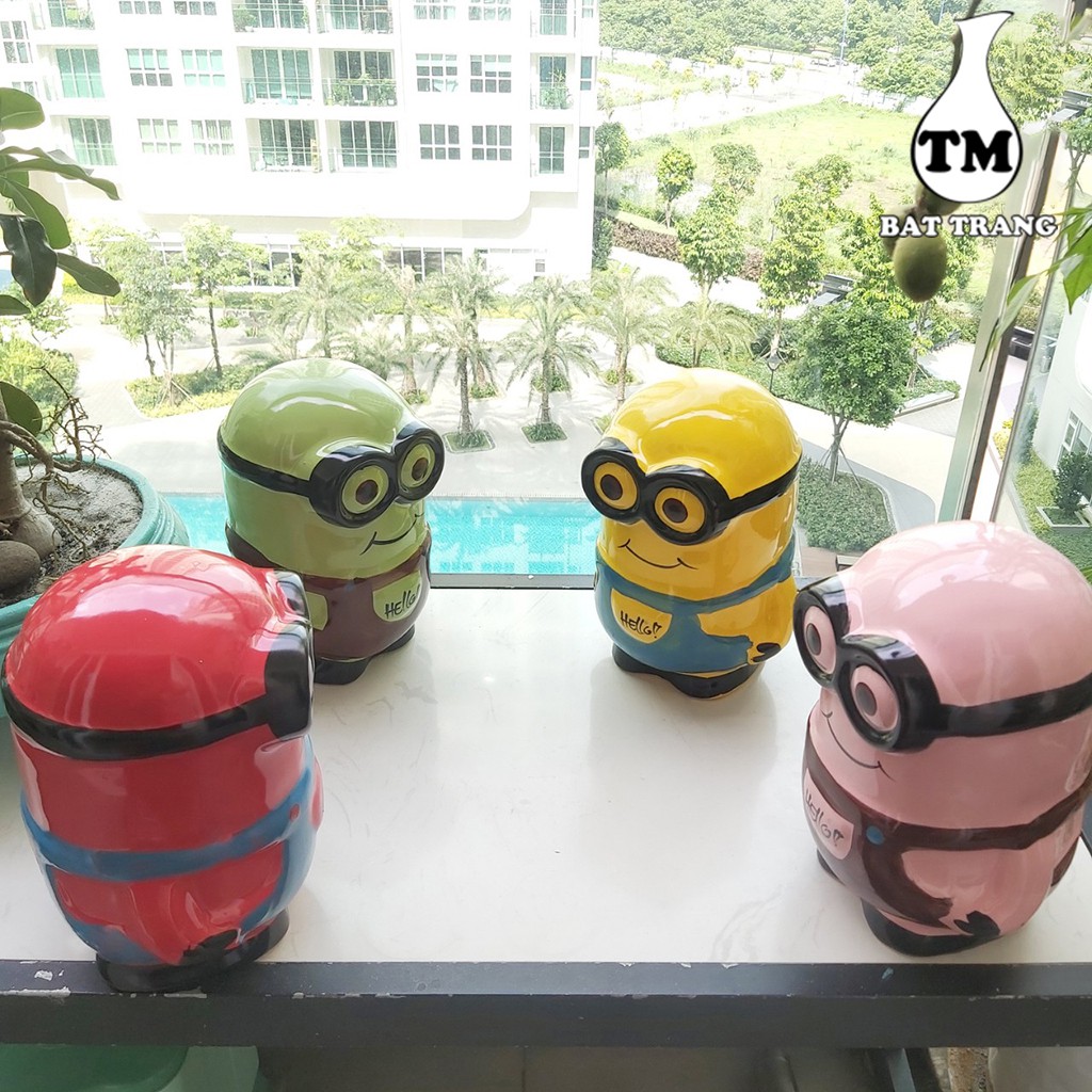 Heo Đất Tiết Kiệm Hình Minion Xưởng Gốm TM - Size Đại- Heo Phong Thủy ...
