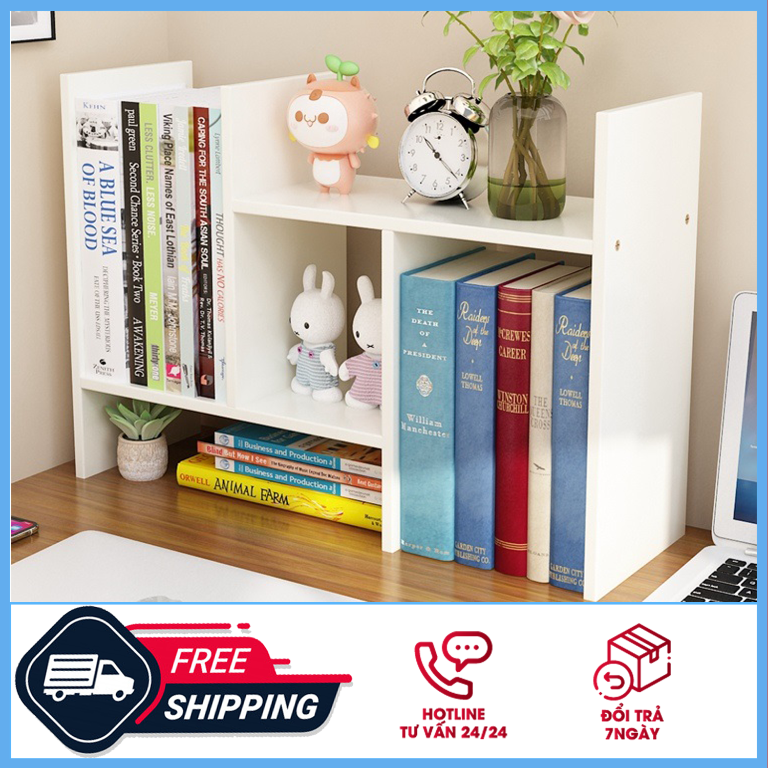 Kệ Sách Gỗ - Kệ sách gỗ để bàn - Kệ sách để bàn mini - Kệ để tài liệu ...