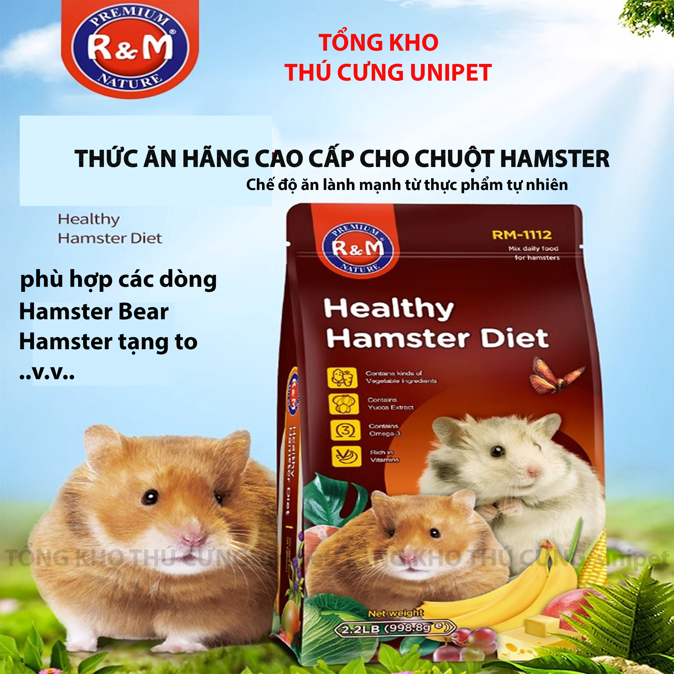 Thức ăn hãng cho chuột hamster bear hamster tạng to dinh dưỡng toàn ...