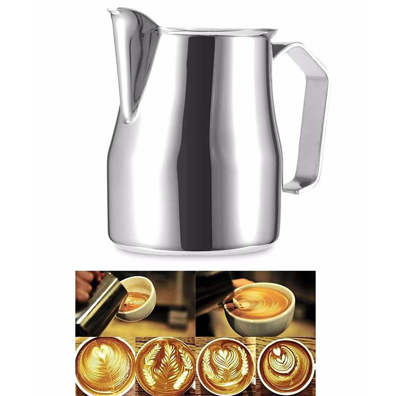 Stainless Steel 550Ml Milk Frothing Pitcher Jug Espresso Coffee Milk Mugs Garland Cup Latte Art ...