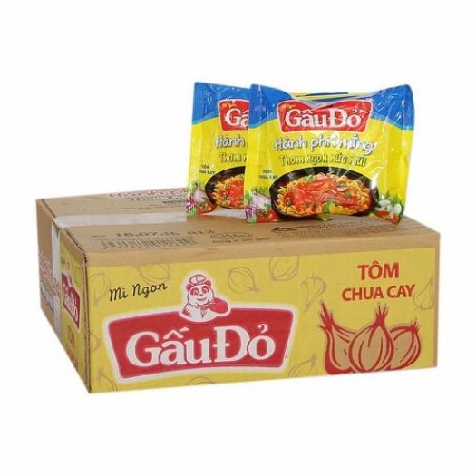 Mì Ăn Liền Gấu ĐỎ Tôm Chua Cay Thùng 30 Gói X 64G/Gói - Mì ăn liền ...